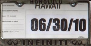 Temporary License Plates – Domestic Security