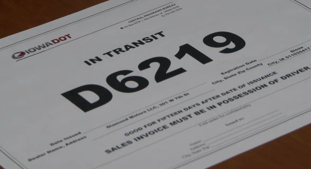 Temporary License Plates – Domestic Security