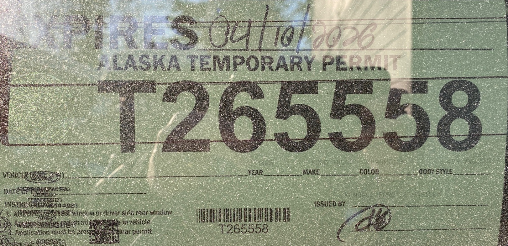 Temporary License Plates – Domestic Security